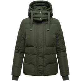 Steppjacke Navahoo "Steppjacke Zauberlicht 14", Damen, Gr. L, gr&uuml;n (schwarz olive), Obermaterial: 100% Polyester PES. Obermaterial: Futter: 100% Polyester PES. 100% Polyester PES., Jacken Steppjacke