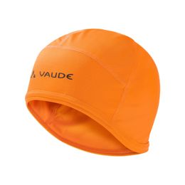 Unterhelmm&uuml;tze Vaude, Gr. XS (50/52), gelb (kurkuma), Jersey, Materialmix, M&uuml;tzen Unterhelmm&uuml;tze, aus Polyester und Elasthan, mit Logodruck, weiche Innenseite