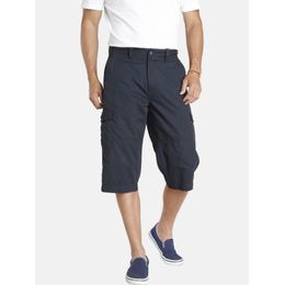 Longbermudas Jan Vanderstorm "Bermuda JERE", Herren, Gr. 54, N-Gr, blau (dunkelblau), Obermaterial: 100% Baumwolle CO., Hosen Longbermudas