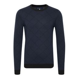 Rundhalspullover Blend "Rundhalspullover BHNison", Herren, Gr. XXL, blau (marineblaus), Obermaterial: 75% Baumwolle CO. 25% Polyacryl PAN., Pullover Rundhalspullover