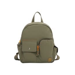 Emily & Noah Rucksack EMILY & NOAH "Rucksack E&N Joeline", Damen, Gr. B/H/T: 25cm x 32cm x 12cm, gr&uuml;n (khaki 910), Obermaterial: 60% Polyurethan PU. 40% Polyester PES., Rucks&auml;cke Rucksack