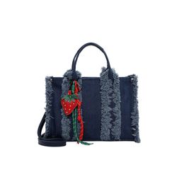 Shopper SURI FREY "Shopper SFY Kally", Damen, Gr. B/H/T: 34cm x 24cm x 14cm 0, blau (blau 500), Polyester, Taschen Shopper