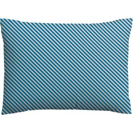 Kissenbezug Schlafgut "Premium Kissenbezug Woven Fade Satin (1 St)", bunt (lila light, blau light), B:70cm L:90cm, Mako-Satin, Obermaterial: 100% Baumwolle, Kissenbez&uuml;ge, Kissenbezug, Ton-in-Ton Rei&szlig;verschluss, Fadendichte von 300tc, Streifen, OEKO Tex