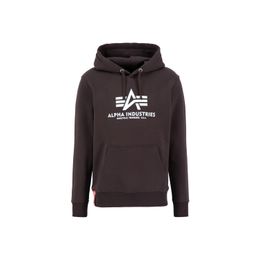 Hoodie Alpha Industries "Basic Hoodie BL", Herren, Gr. M, braun (hunter braun), Obermaterial: 80% Baumwolle, 20% Polyester, regular fit, Sweatshirts Hoodie