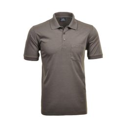 Poloshirt Ragman "Poloshirt Softknit-Polo", Herren, Gr. S, braun, Obermaterial: 70% Baumwolle CO. 30% Polyester PES., Shirts Poloshirt