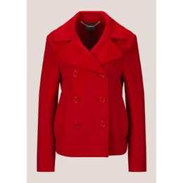 Madeleine Mode Kurzjacke MADELEINE "Caban Elegante Caban-Jacke mit Taschen", Damen, Gr. 40, rot, Obermaterial: 60% Wolle WO. 40% Polyester PES., Modern, normal, Jacken Kurzjacke, Cabanjacke