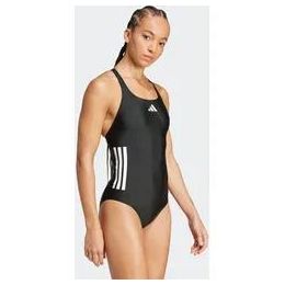 Badeanzug Adidas PERFORMANCE "3S BLD SWIMSUIT", Damen, Gr. 48, N-Gr, schwarz-wei&szlig; (schwarz, wei&szlig;), Obermaterial: 78% Polyamid, 22% Elasthan, Badeanz&uuml;ge Badeanzug