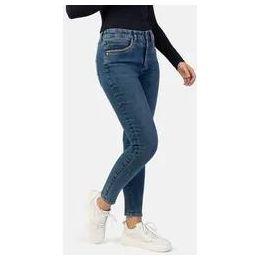 5-Pocket-Jeans STOOKER WOMEN "Rio Fexxi Move Denim Skinny Fit Jeans", Damen, Gr. 38, L&auml;nge 28, blau (authentic blau wash), Denim/Jeans, 82% Baumwolle, 17% Polyester, 1% Elasthan, skinny fit lang, Jeans 5-Pocket-Jeans, Skinny Fit Casual Clean Wash Denim Jeans Magic Shape Effekt f&uuml;r Damen