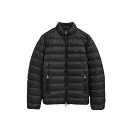Steppjacke Gant "Steppjacke LIGHT DOWN JACKET", Herren, Gr. S, schwarz, Obermaterial: 100% Polyester PES. Futter: 100% Polyester PES. 90% Daunen DOWN. 10% Federn FEATHER., Jacken Steppjacke