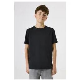 T-Shirt Garcia, Jungen, Gr. 140/146, schwarz, Jersey, Obermaterial: 95% Baumwolle, 5% Elasthan, unifarben, gerade normal, Rundhals, Shirts T-Shirt, f&uuml;r Kids, mit Stretch
