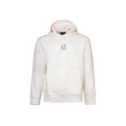 Sweatshirt Armani Exchange "Sweatshirt", Herren, Gr. XXL, wei&szlig;, Obermaterial: 79% Baumwolle CO. 17% Polyester PES. 4% Elasthan EL., Sweatshirts Sweatshirt