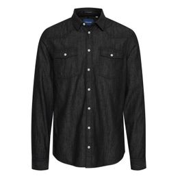 Jeanshemd Blend "Jeanshemd BHNantes", Herren, Gr. S, N-Gr, schwarz (denim schwarz), Obermaterial: 100% Baumwolle CO., Hemden Jeanshemd