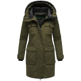 Winterjacke Navahoo "Winterjacke Eissturm 14", Damen, Gr. XL, gr&uuml;n (olive forest), Obermaterial: 100% Polyester PES. Obermaterial: 100% Polyester PES. Futter: 100% Polyester PES. 100% Polyester PES., Jacken Winterjacke
