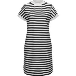 Shirtkleid Ragwear "Sommerkleid Katchi Stripes", Damen, Gr. XL, N-Gr, schwarz, Obermaterial: 80% Baumwolle CO(Bio). 20% Polyester Pol. recyc.., Kleider Shirtkleid