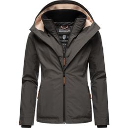 Outdoorjacke Marikoo "&Uuml;bergangsjacke Erdbeere", Damen, Gr. XS, grau (anthrazit), Obermaterial: 100% Polyester PES. Obermaterial: Futter: 100% Polyester PES. 100% Polyester PES., Jacken Outdoorjacke