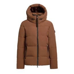 Steppjacke Khujo "Steppjacke Fanc2-YM", Damen, Gr. L, braun (buff braun), Obermaterial: 90% Polyester PES. 10% Elasthan EL. Obermaterial: Futter: 100% Nylon NY. 100% Polyester PES., Jacken Steppjacke