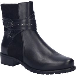 Stiefelette Josef Seibel "Chiara 03, schwarz", Damen, Gr. 39, schwarz, Obermaterial: 100% Rindsleder Leather cow., Schuhe Stiefelette