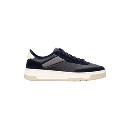 Sneaker BOSS "Sneaker Baltimore Tenn sdltb", Herren, Gr. 44, blau, Obermaterial: 100% Rindsleder Leather cow. Futter: 100% Polyester PES. 100% Gummi rubber., Schuhe Sneaker