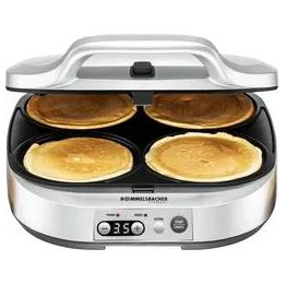 Rommelsbacher Waffeleisen "PC 1800 Pancakemaker f&uuml;r s&uuml;&szlig;e oder w&uuml;rzige Pancakes", silber, B:36,5cm H:13cm T:31,5cm, Waffeleisen