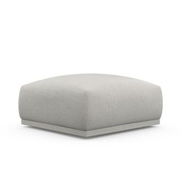 Hocker Trendmanufaktur "Braga, mit hochwertigem Kaltschaum, quadratisch, in Cord erh&auml;ltlich", silber (silber lining), B:85cm H:42cm T:85cm, 100% Polyester, Hocker, Hocker, moderner Polsterhocker, 85/42/85 cm (B/H/T)