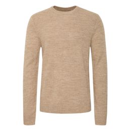 Strickfleece-Pullover Blend "Strickpullover BHPullover", Herren, Gr. XXL, beige (cornstalk), Obermaterial: 85% Polyacryl PAN. 15% Wolle WO., Pullover Strickfleece-Pullover