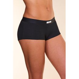 Panty Copenhagen Studios, Damen, Gr. S (36), schwarz, Feinripp, Obermaterial: 96% Baumwolle, 4% Elasthan, unifarben, k&ouml;rpernah, Unterhosen Panty, angenehme Ripp-Qualit&auml;t