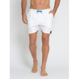Badehose NASSAU BEACH "Badehose NB231017", Herren, Gr. XXL, US, wei&szlig; (sanftes wei&szlig;), Obermaterial: 100% Polyester COOLMAX PES(Coolmax)., Badehosen Badehose