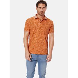 Poloshirt Babista "Doppelpack Poloshirt FALDIN", Herren, Gr. M, orange (orange dunkelblau), Obermaterial: 60% Baumwolle CO. 40% Polyester COOLMAX PES(Coolmax)., Shirts Poloshirt