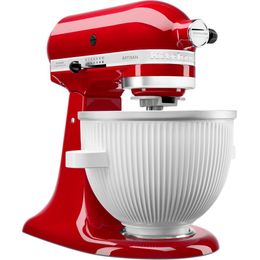 KitchenAid Eisbereiteraufsatz "5KSMICM", wei&szlig;, B:28cm H:18cm T:21,5cm, K&uuml;chenmaschinen-Aufs&auml;tze, Eisbereiteraufsatz
