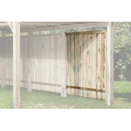 Carport-Seitenwand Weka, beige (braun), B:180cm H:181cm, Massivholz, Gartenhaus-Seitenw&auml;nde, Carport-Seitenwand
