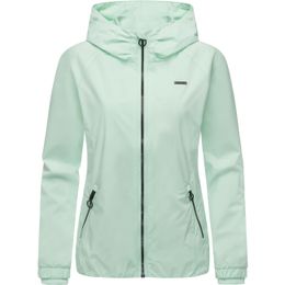 Funktionsjacke Ragwear "Funktionsjacke Dizzie B YOUMODO", Damen, Gr. 3XL, blau (mint), Obermaterial: 100% Polyester PES. Obermaterial: Futter: 100% Polyester PES., Jacken Funktionsjacke