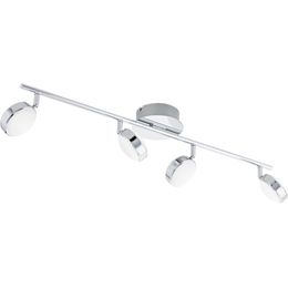 Eglo LED Deckenleuchte "SALTO", grau (chromfarben), 4, Leuchten, LED Deckenlampe, LED Deckenleuchte