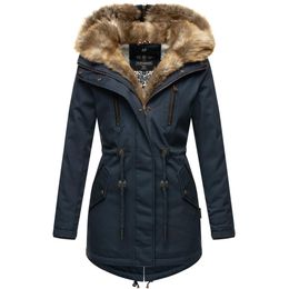 Winterjacke Navahoo "Navahoo Diamond Damen Winterjacke", Damen, Gr. S, blau (navy), Obermaterial: 100% Baumwolle CO., Jacken Winterjacke