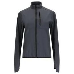 Sweatjacke Endurance "Nimbos", Damen, Gr. 42, blau (dunkelblau), 100% Polyamid, unifarben, normal, hoch geschlossener Ausschnitt, Sweatjacken Sweatjacke, in leichter Konstruktion f&uuml;r Fahrrad und MTB