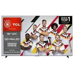 TCL Mini-LED-Fernseher "98Q7CX7", Energieeffizienz: E (A-G), schwarz, 98, Fernseher, Audio von Bang & Olufsen, Dolby Vision, Smart TV, Apple TV, 4K HDR