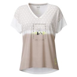 T-Shirt LPO "Damen T-Shirt Caren", Damen, Gr. 36 (S), wei&szlig; (whisper wei&szlig;), Wirkware: Active Dry 50% Recycling PES, 25% organic-CO, 25% Viskose, Shirts T-Shirt, Topseller