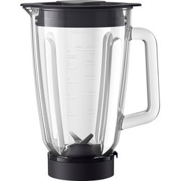Philips Mixaufsatz "HR0721/00", transparent, B:23,2cm H:32cm T:20cm, K&uuml;chenmaschinen-Aufs&auml;tze, Glasbecher, 1,5 l Volumen, Mixaufsatz