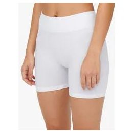Radlerhose Only "ONLVICKY &ndash; Nahtlose Shorts mit elastischem Bund f&uuml;r optimalen Sitz", Gr. XS, N-Gr, wei&szlig;, Jersey, Obermaterial: 94% Polyamid, 6% Elasthan, unifarben, sehr figurbetont mini, Hosen Radlerhose, sehr figurbetont, Jersey, Kunstfaser, Stretch, unifarben