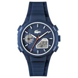 Chronograph Lacoste "LC33", blau (dunkelblau, rot), Armbanduhren, Herren, Chronograph, Armbanduhr, Quarzuhr, Herren, analog, digital, Stoppfunktion