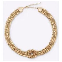 Collier Heine, Damen, Gr. Metall, gold (goldfarben), Halsketten Collier