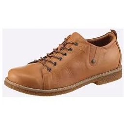 Schn&uuml;rschuh Andrea Conti, Herren, Gr. 39, braun (cognac), Glattleder, Leder, Rindsleder, Schuhe Schn&uuml;rschuh