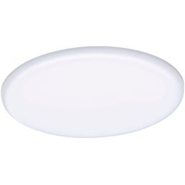 Paulmann LED Einbauleuchte "LED Einbaupanel Veluna VariFit IP44 rund, 4.000K Satin", wei&szlig;, 1, &Oslash; 18,5cm H: 1cm, 1 Stk., Leuchten, LED Einbaupanel Veluna VariFit IP44 rund, 4.000K Satin, LED Einbauleuchte