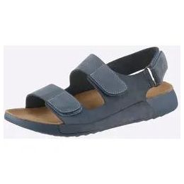 Sandale Casual Looks, Damen, Gr. 39, blau (hellblau), Nubukleder, Schuhe Sandale