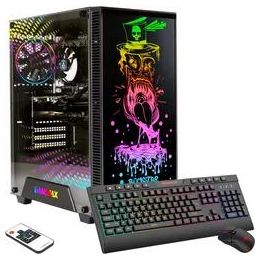 GAMEMAX PC "Multimedia-PC Rockstar 7459", schwarz, Microsoft Windows 11 Home (64 Bit), 16 GB RAM 1.000 GB SSD, Desktop-PCs, PC
