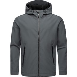 Softshelljacke Ragwear "Softshelljacke Shellwie Warm", Herren, Gr. S, grau (dunkelgrau), Obermaterial: 92% Polyester PES. 8% Elasthan EL. Obermaterial: Futter: 100% Polyester PES., Jacken Softshelljacke