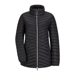 Steppjacke GOLDNER "Herbstjacke mit Daunen, Stehkragen", Damen, Gr. 38, schwarz, Obermaterial: 100% Polyamid PA., Modisch, Jacken Steppjacke, 2-Wege RV
