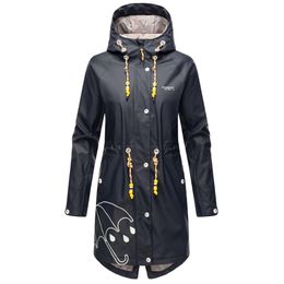 Outdoorjacke Marikoo "Marikoo Dancing Umbrella Damen Jacke B924", Damen, Gr. XS, blau (navy), Obermaterial: 70% Polyester PES. 30% Polyurethan PU., Jacken Outdoorjacke