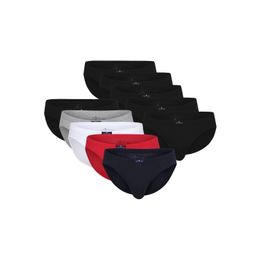 Slip Tom Tailor "Slip Mini Slip 10er Pack 10er Pack", Herren, Gr. XL, bunt (blau, wei&szlig;, rot, schwarz), Obermaterial: 100% Baumwolle CO., Unterhosen Slip
