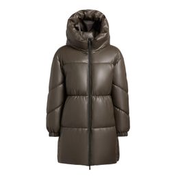Wintermantel Khujo "Wintermantel Lorsa", Damen, Gr. XL, braun, Obermaterial: 100% Polyurethan PU. Obermaterial: Futter: 100% Polyester PES. 100% Polyester PES., M&auml;ntel Wintermantel
