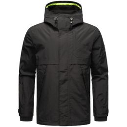 Regenjacke STONE HARBOUR "Outdoorjacke Zanjaar", Herren, Gr. M, schwarz, Obermaterial: 100% Nylon NY. Obermaterial: Futter: 100% Polyester PES., Jacken Regenjacke